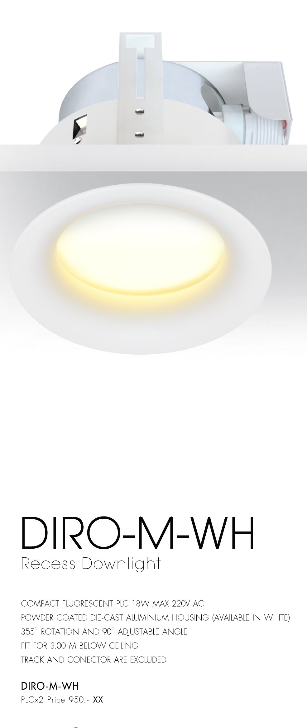 DIRO-M-WH | VRS Lighting