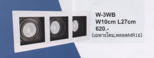 โคมฝังดาวไลท์ W-3WB | VRS Lighting